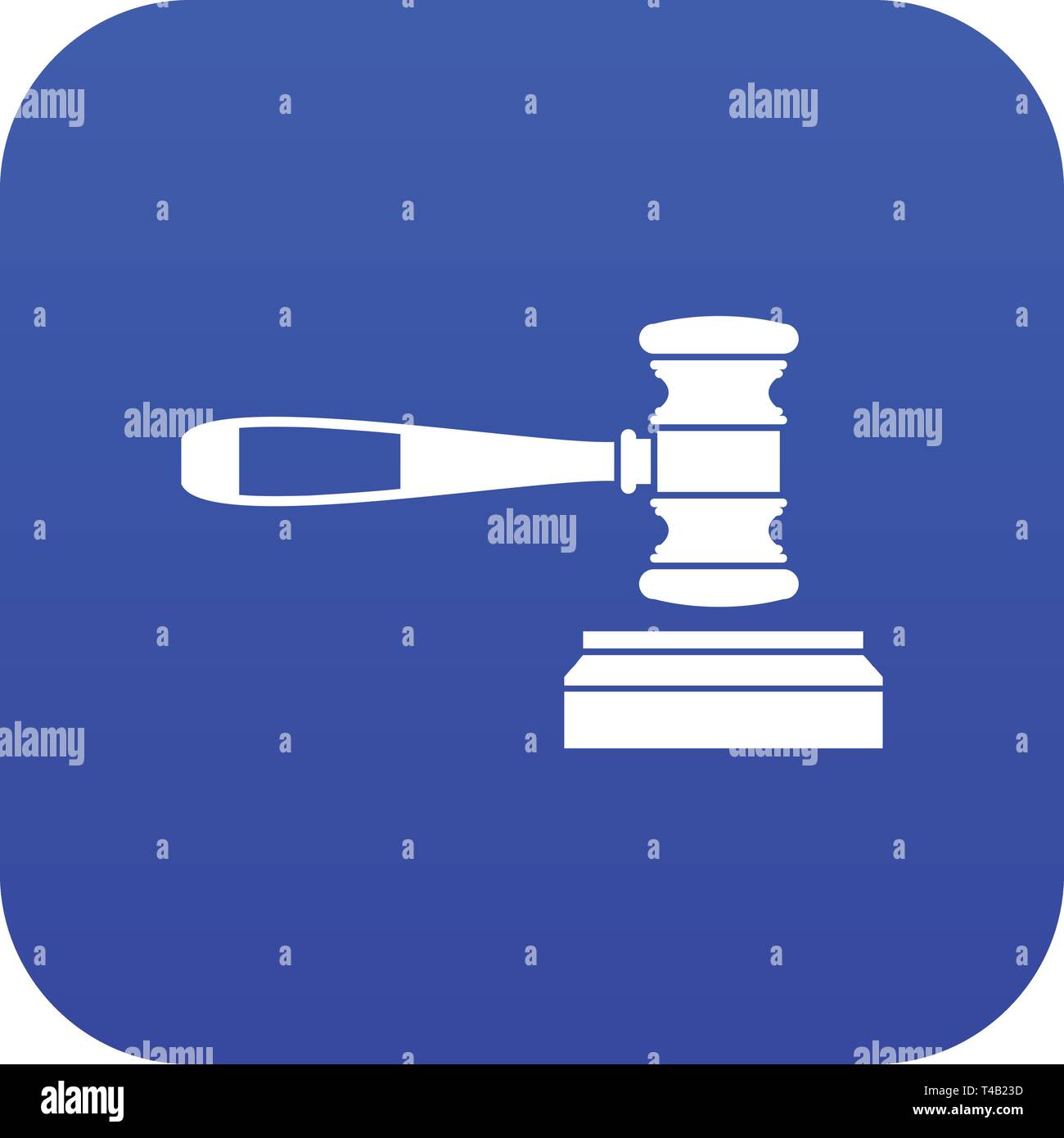 Judge gavel icon digital blue Stock Vector Image & Art - Alamy