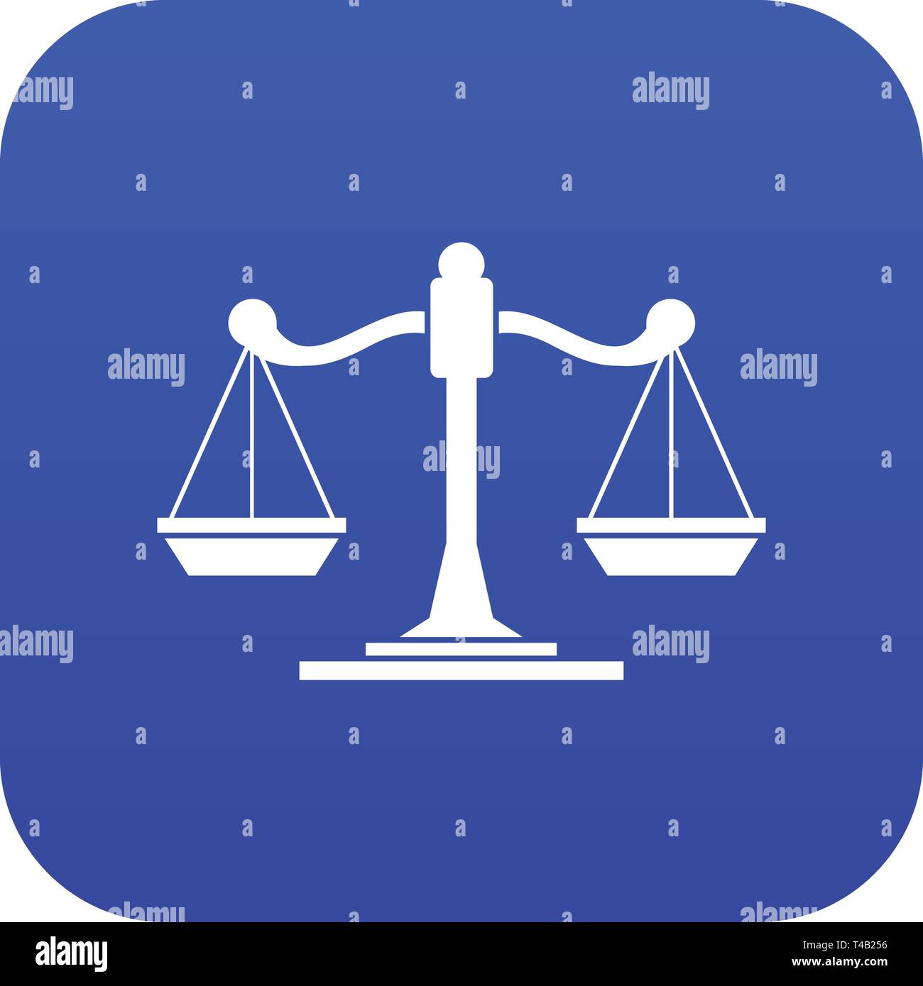 Scales of justice icon digital blue Stock Vector Image & Art - Alamy