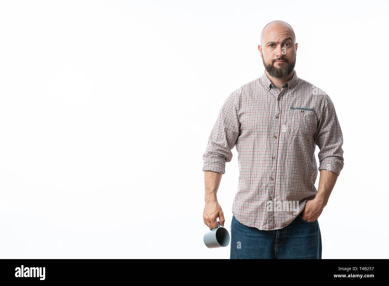 Hispanic young man beard glasses Cut Out Stock Images & Pictures - Alamy