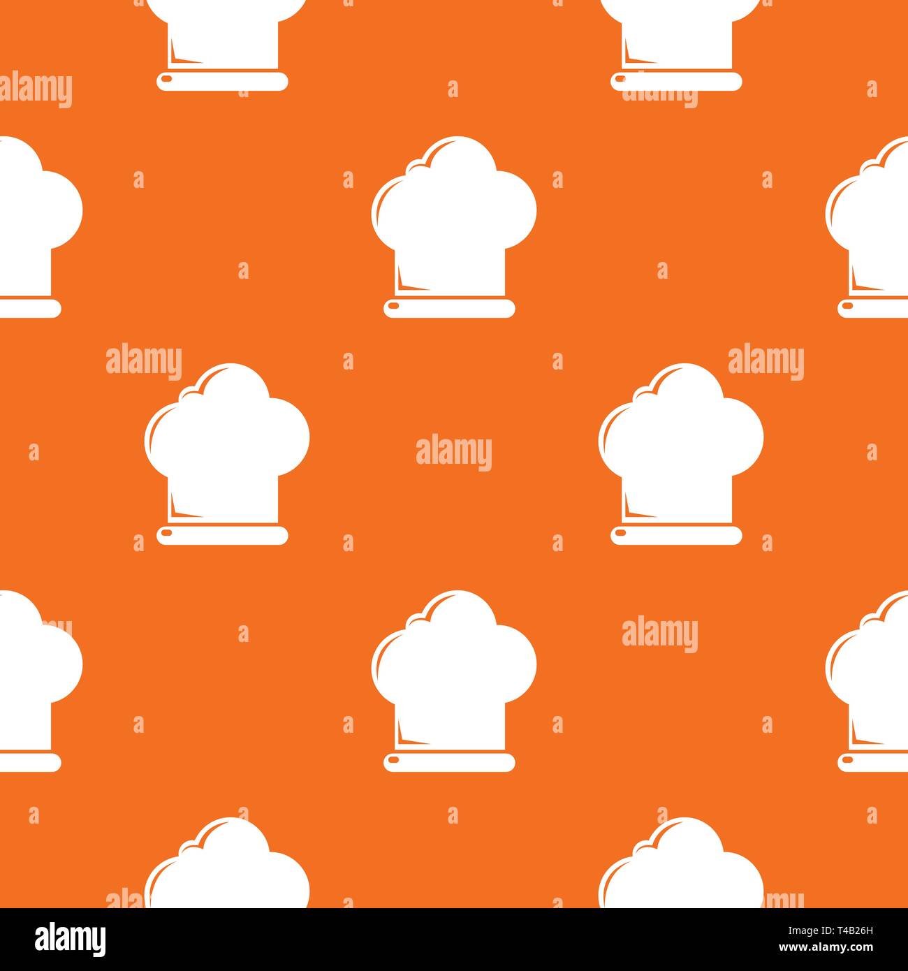 Chef hat pattern vector orange Stock Vector Image & Art - Alamy