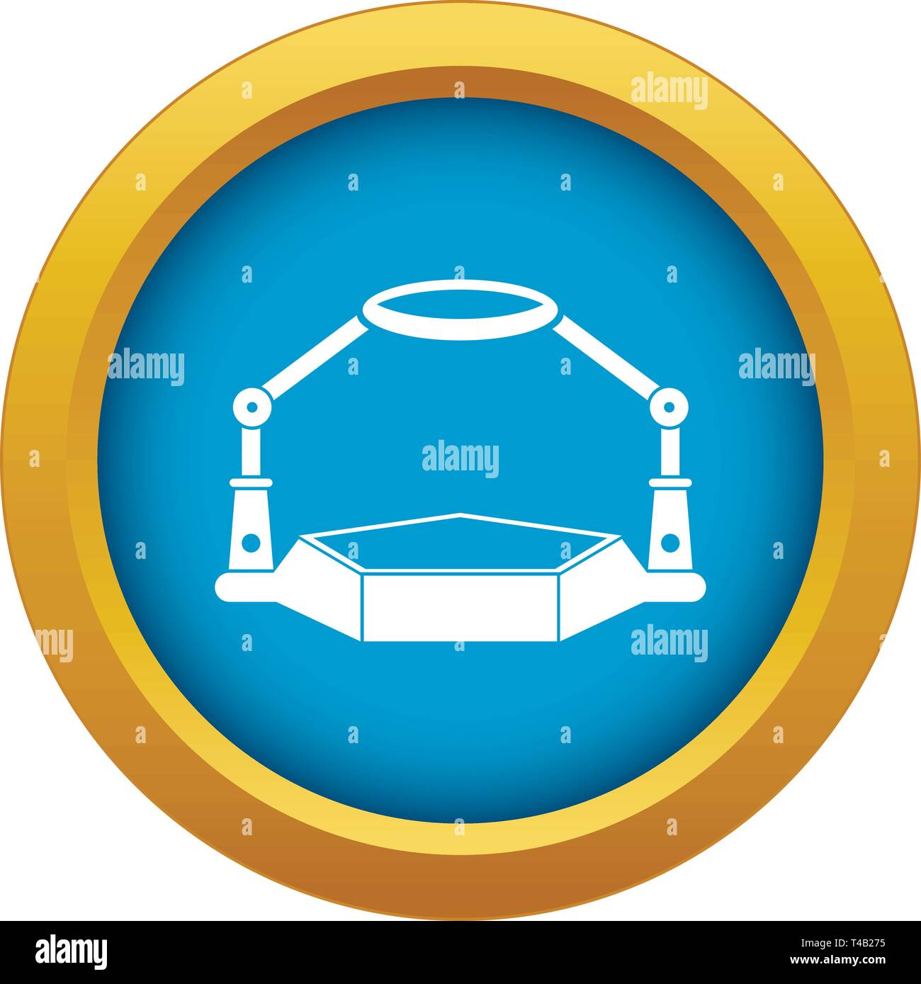 Table magnify icon blue vector isolated Stock Vector Image & Art - Alamy