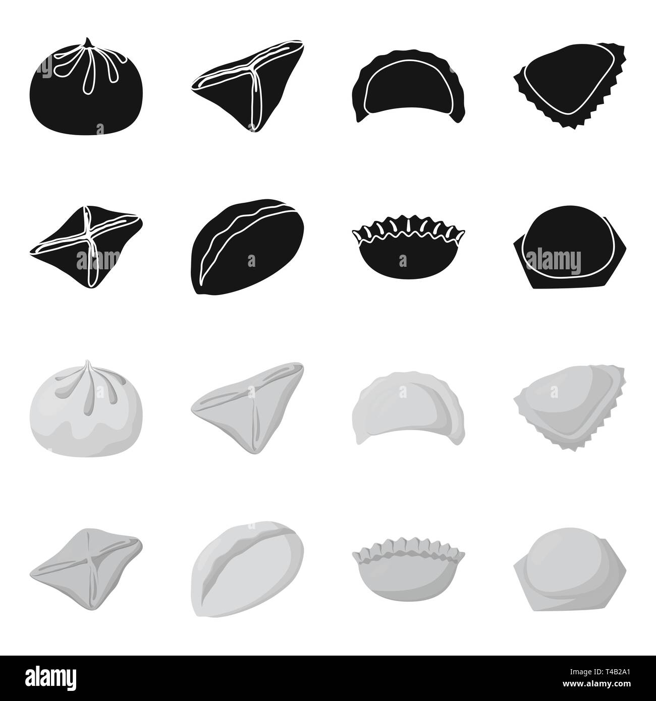 Vector design of products and cooking logo. Set of products and ...