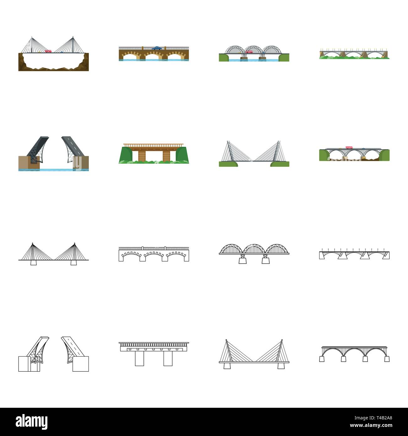Vector design of connection and design symbol. Set of connection and ...