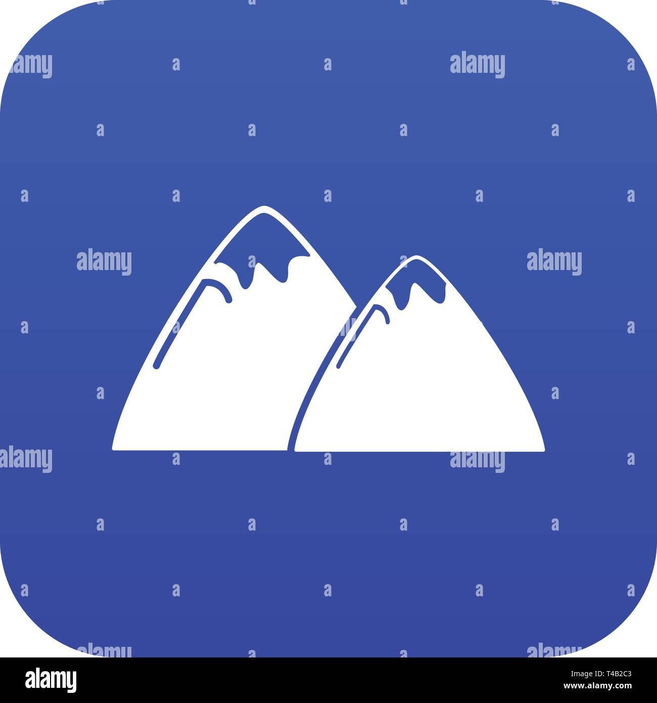 Mountain icon blue vector Stock Vector Image & Art - Alamy