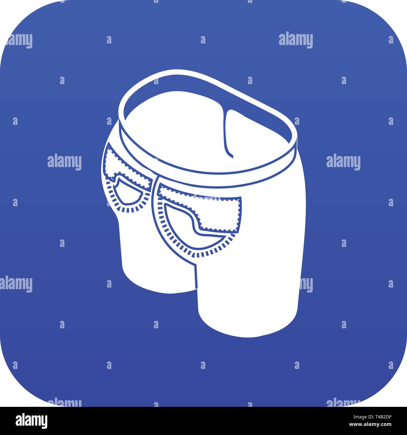 Modern back pocket icon blue vector Stock Vector Image & Art - Alamy