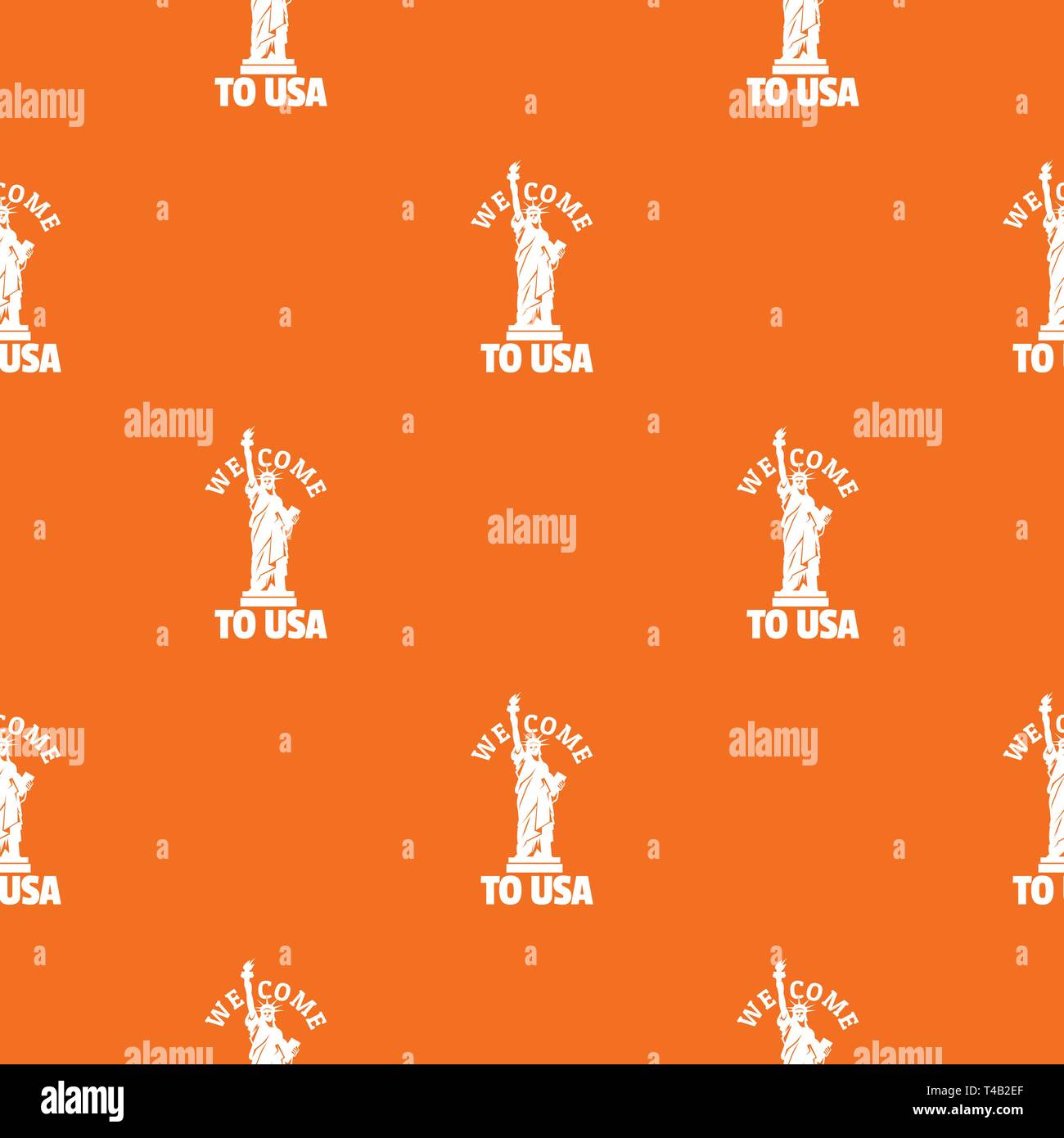 Freedom statue pattern vector orange Stock Vector Image & Art - Alamy