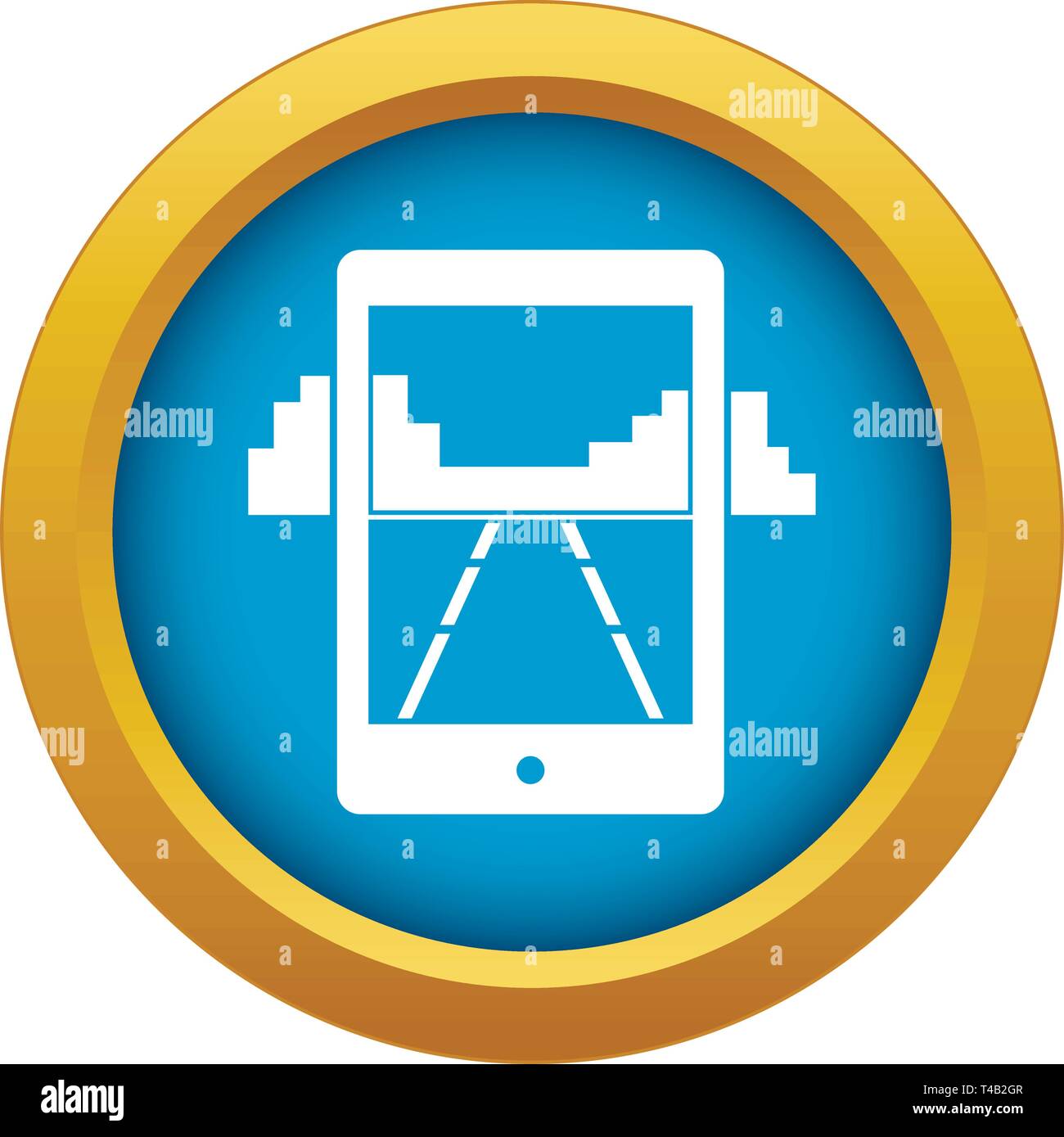 Mobile gaming icon blue vector isolated Stock Vector Image & Art - Alamy