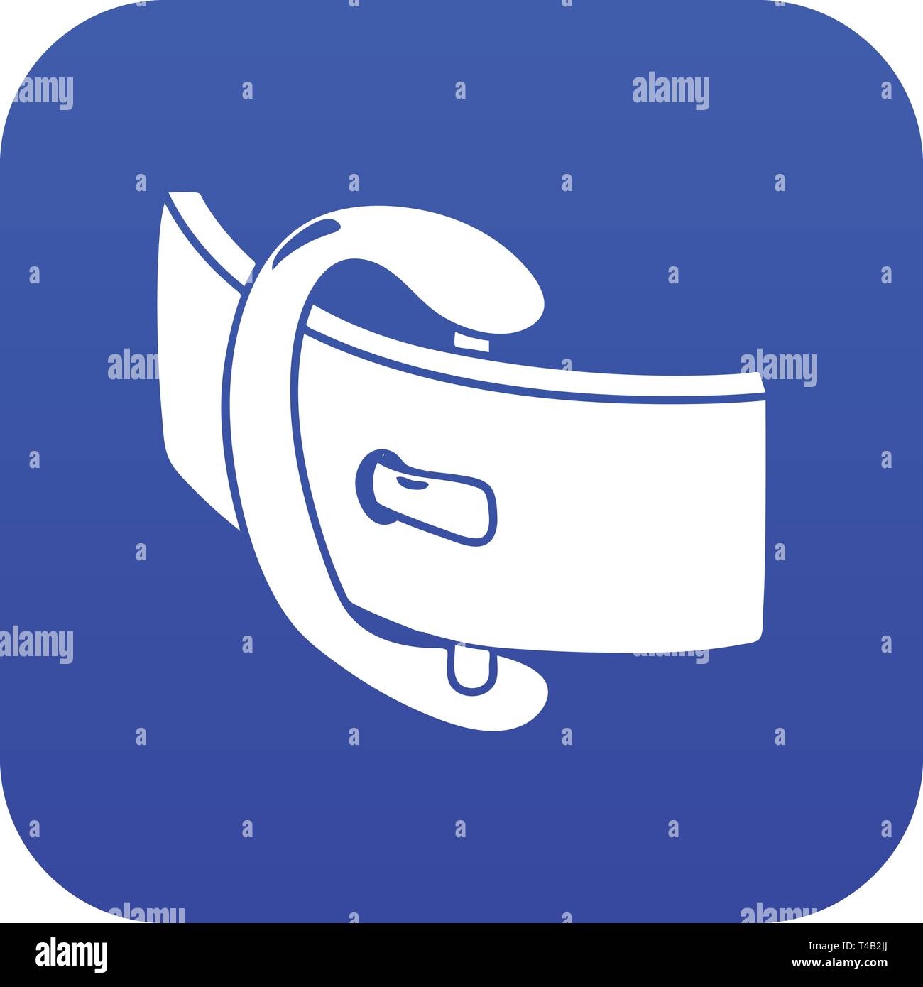 Elegant belt buckle icon blue vector Stock Vector Image & Art - Alamy