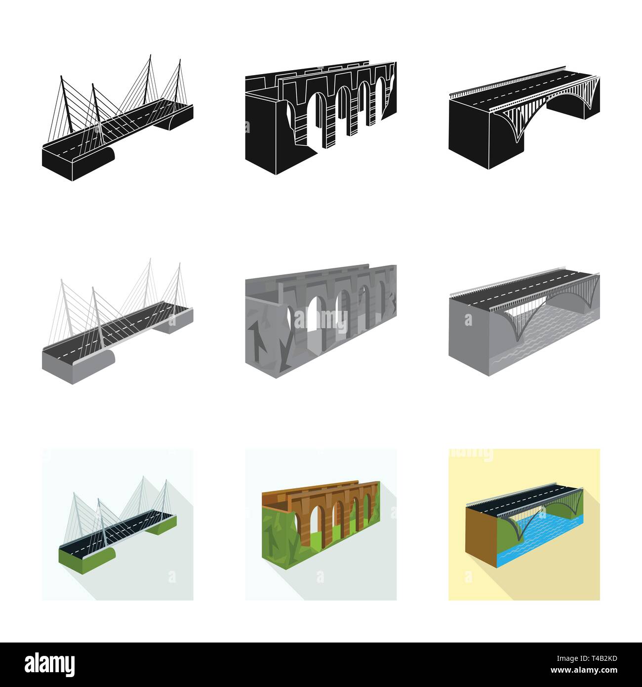 bridge,construction,relocation,mounted,cable,prop,sea,suspended,column ...