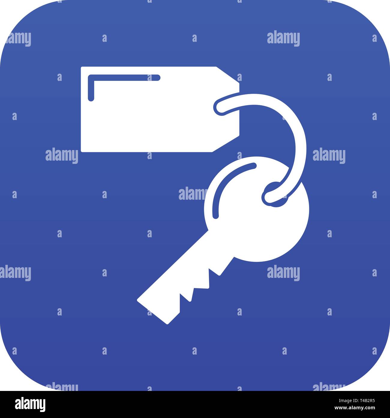 Room key hotel icon blue vector Stock Vector Image & Art - Alamy