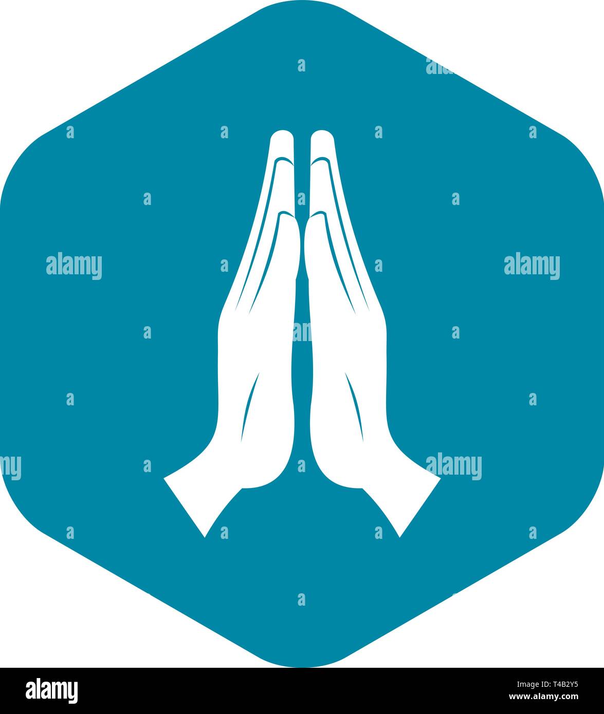 Prayer icon , simple style Stock Vector Image & Art - Alamy