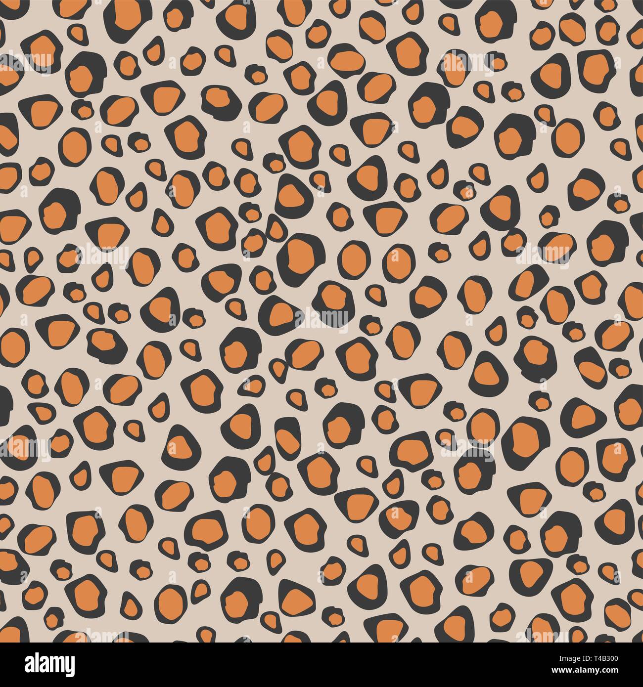 Leopards Print Seamless Pattern Predatory African style Stock Vector ...