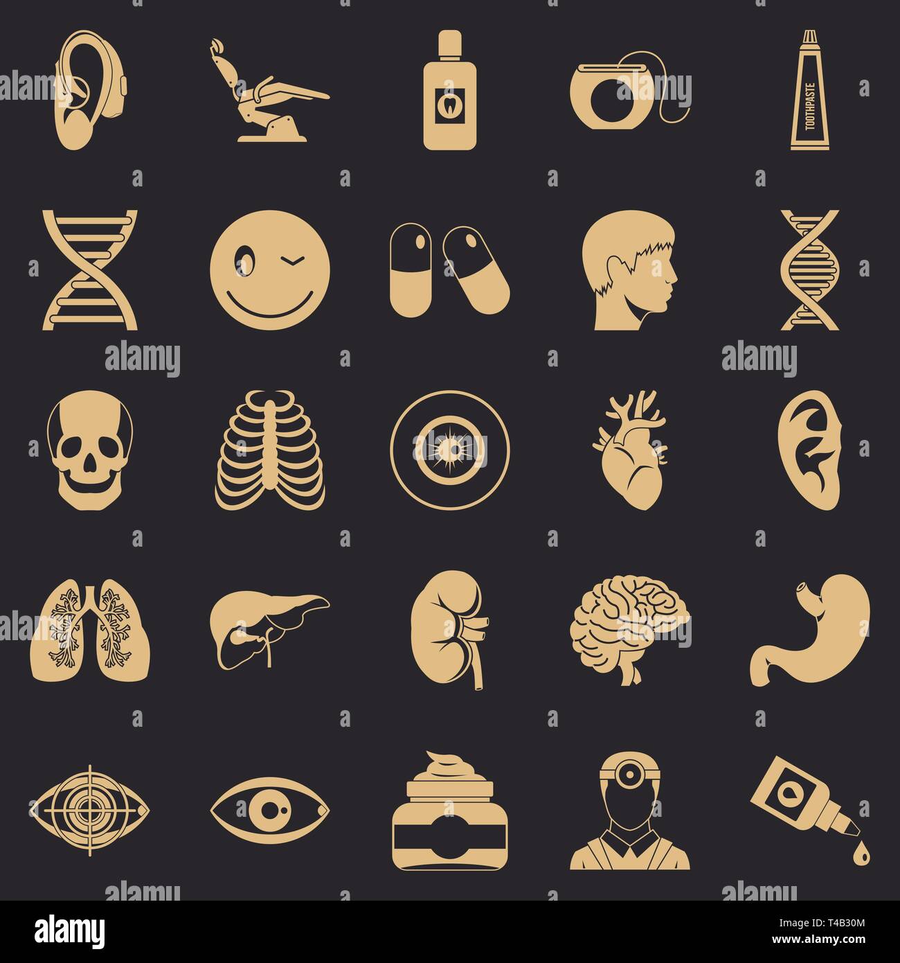 Medical student icons set, simple style Stock Vector Image & Art - Alamy