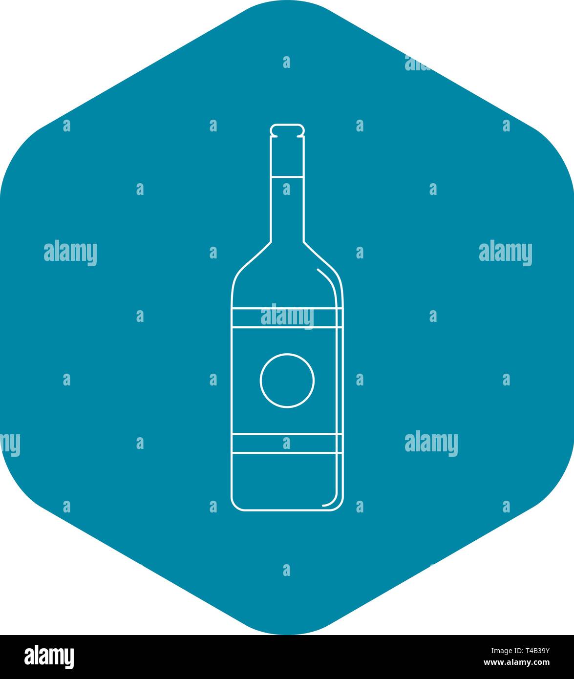 Vodka icon, outline style Stock Vector Image & Art - Alamy