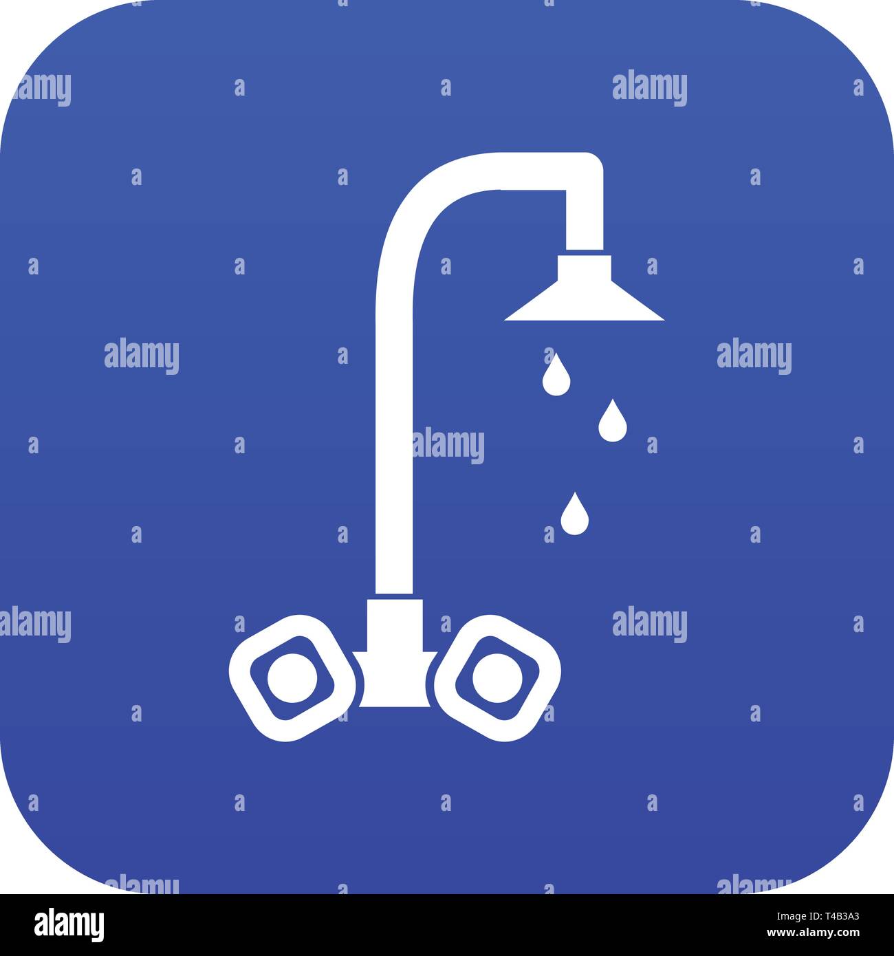 Dripping tap icon digital blue Stock Vector Image & Art - Alamy