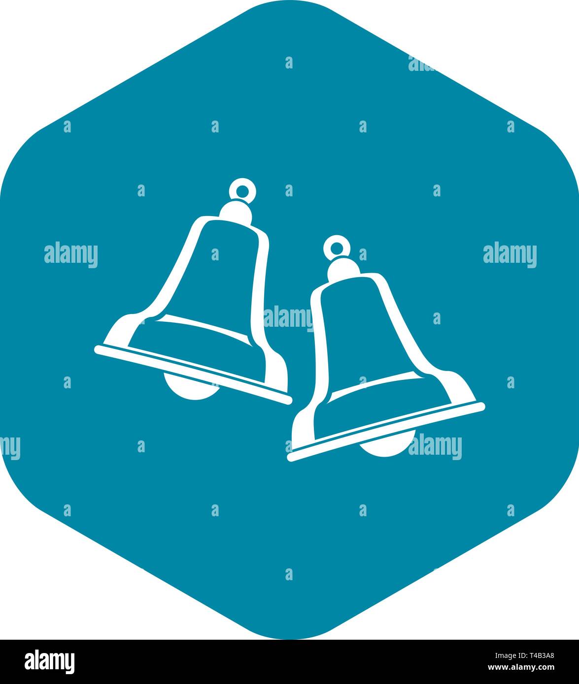 Bells icon , simple style Stock Vector Image & Art - Alamy