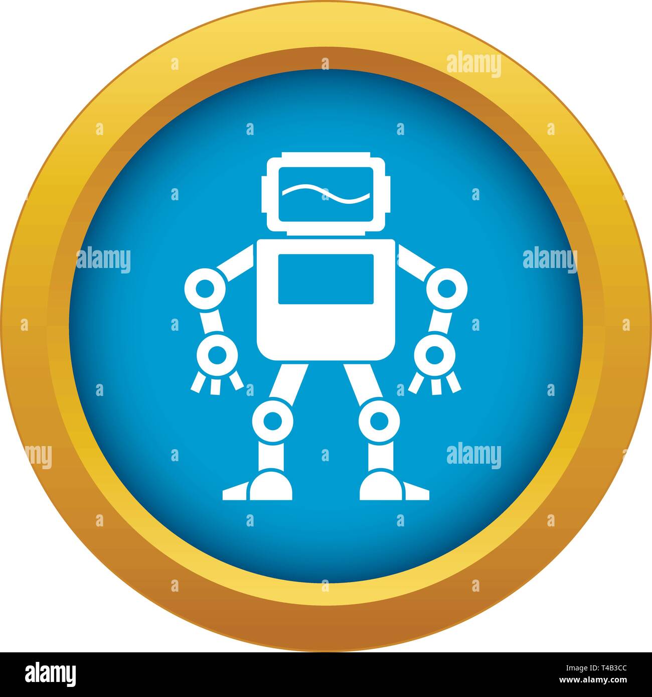 Automatic mechanism icon blue vector isolated Stock Vector Image & Art ...