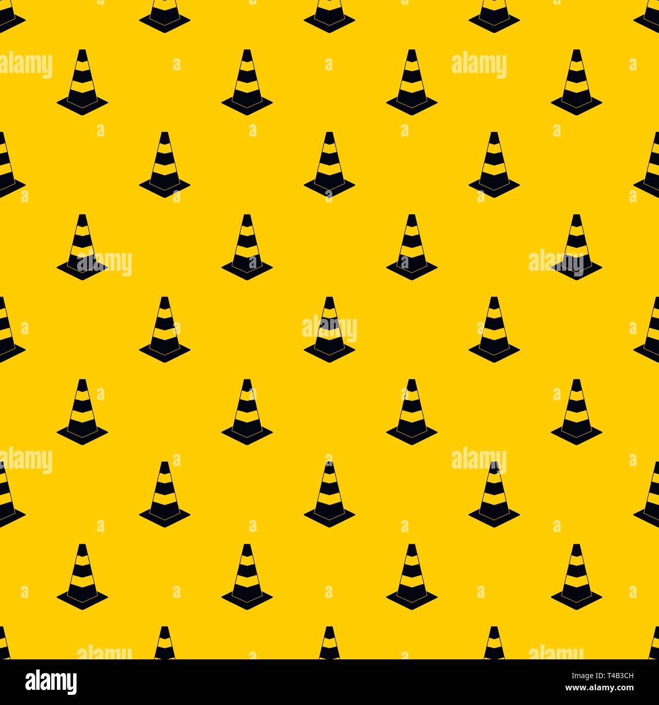 Traffic cone pattern vector Stock Vector Image & Art - Alamy