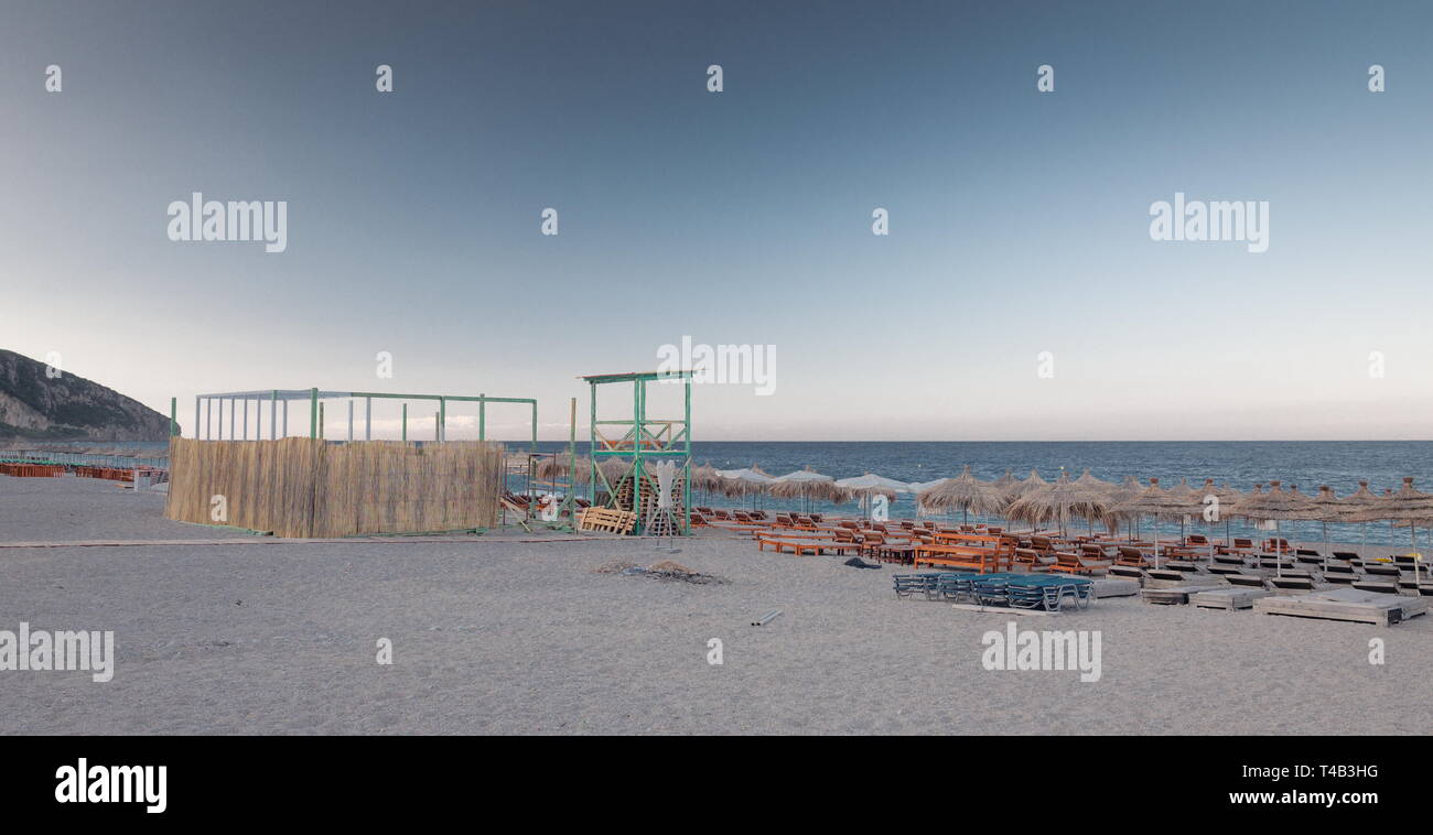 Beautiful beaches and nature of Dhermi, South Albania Stock Photo - Alamy