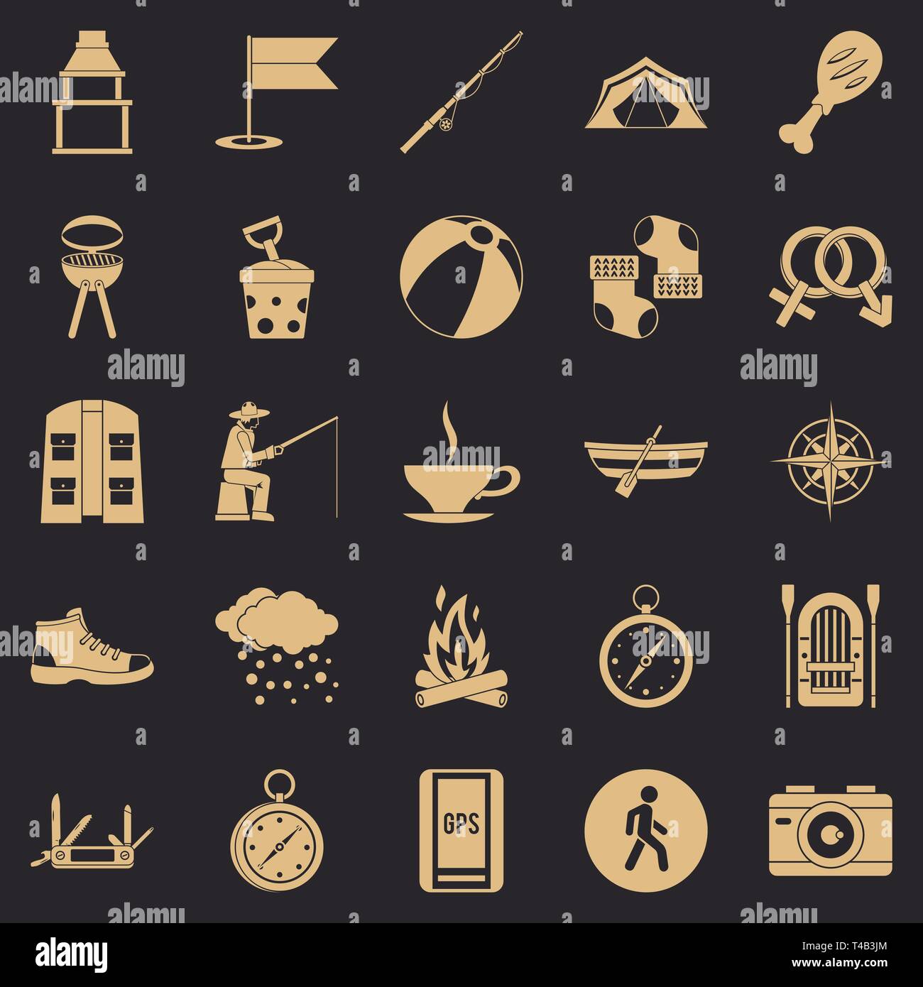 Father icons set, simple style Stock Vector Image & Art - Alamy