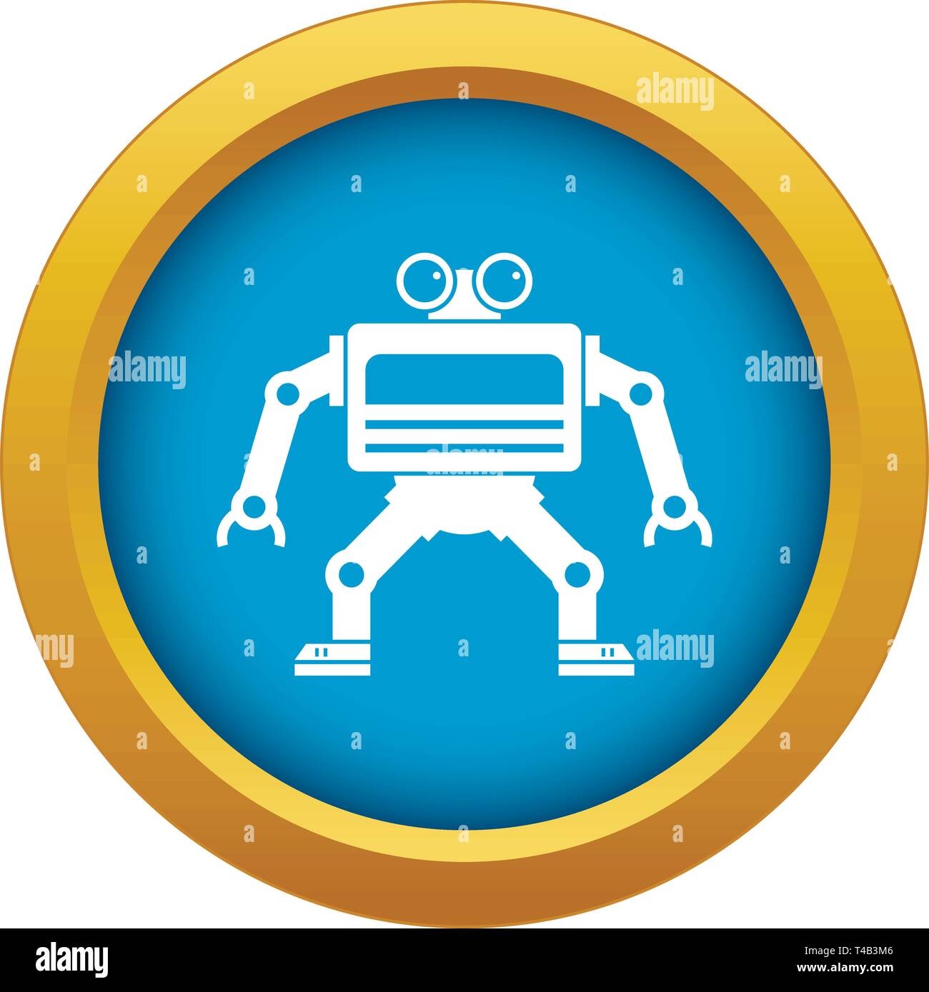 Machine icon blue vector isolated Stock Vector Image & Art - Alamy