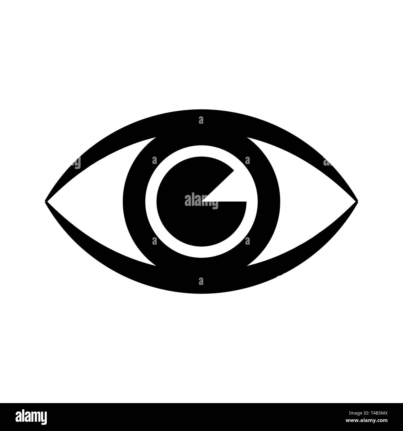 Eye icon logo. Look and Vision icons. Vector and illustration Stock ...