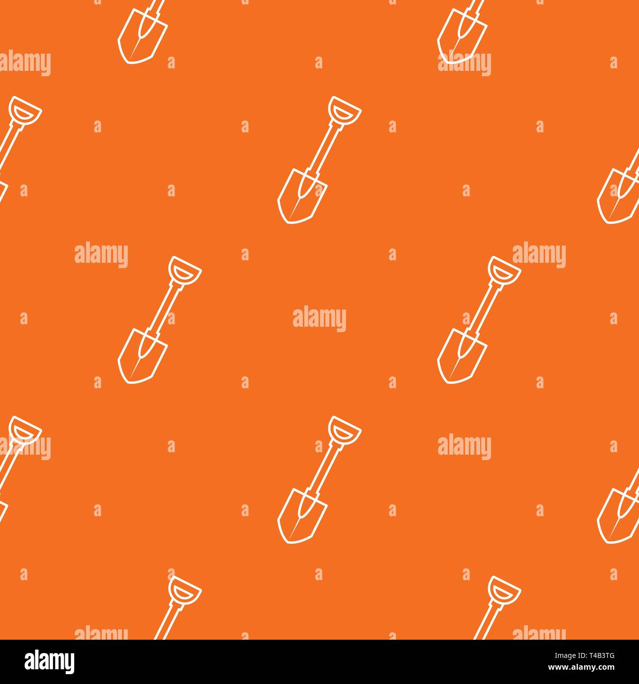 Shovel pattern vector orange Stock Vector Image & Art - Alamy