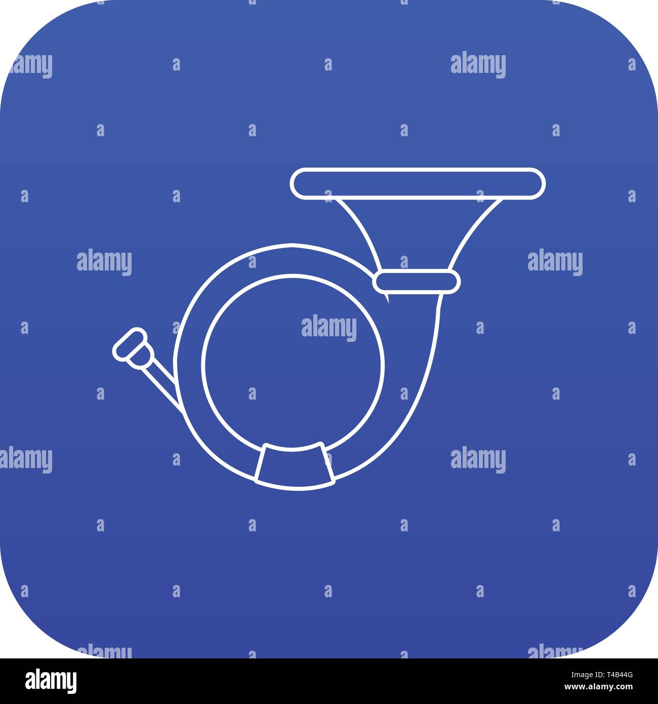 Cornet icon blue vector Stock Vector Image & Art - Alamy