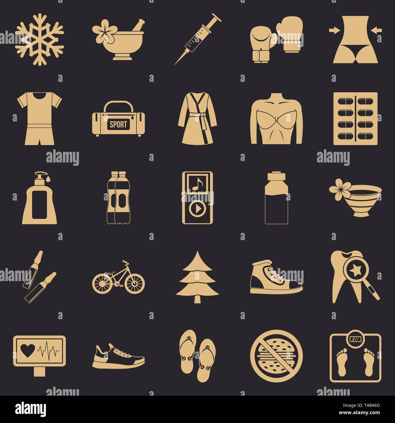 Body shape icons set, simple style Stock Vector Image & Art - Alamy