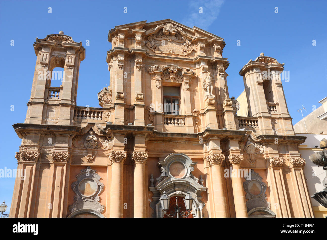 Marsala in Sicily, Italy. Old landmark - Chiesa del Purgatorio (Church ...