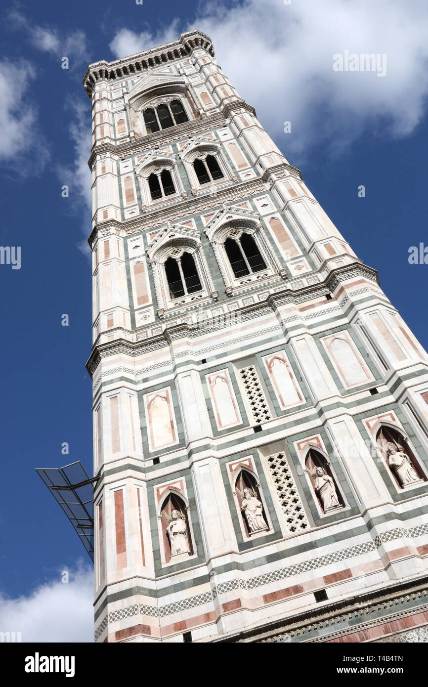Famous Giotto's Campanile - bell tower of Florence cathedral ...