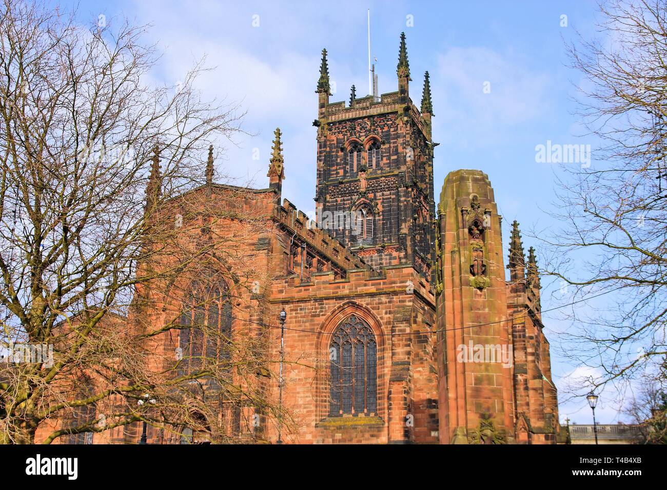 Wolverhampton in West Midlands, England. St. Peter's Collegiate Church ...