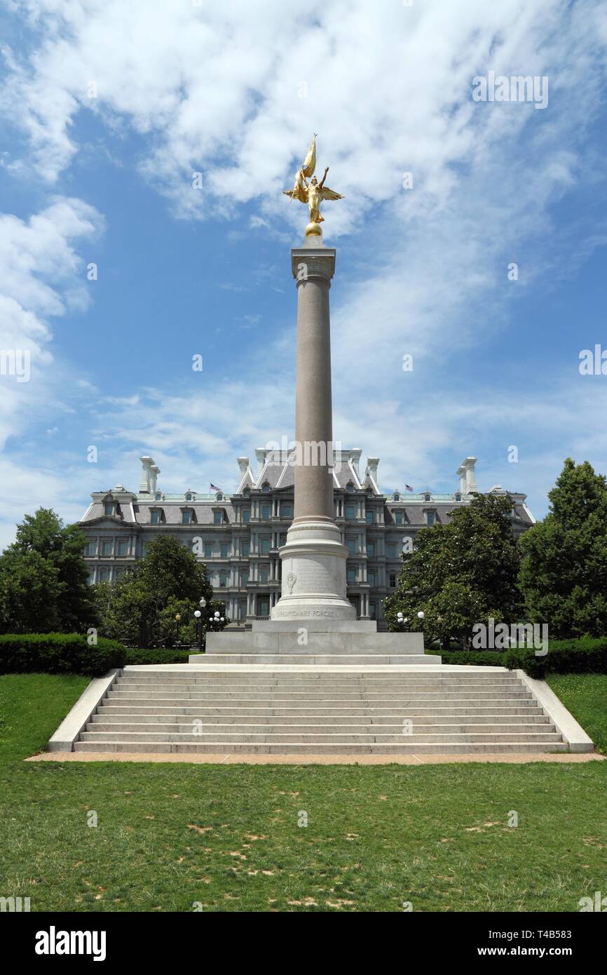 Washington DC - First Division Monument, sculpture by Daniel Chester ...