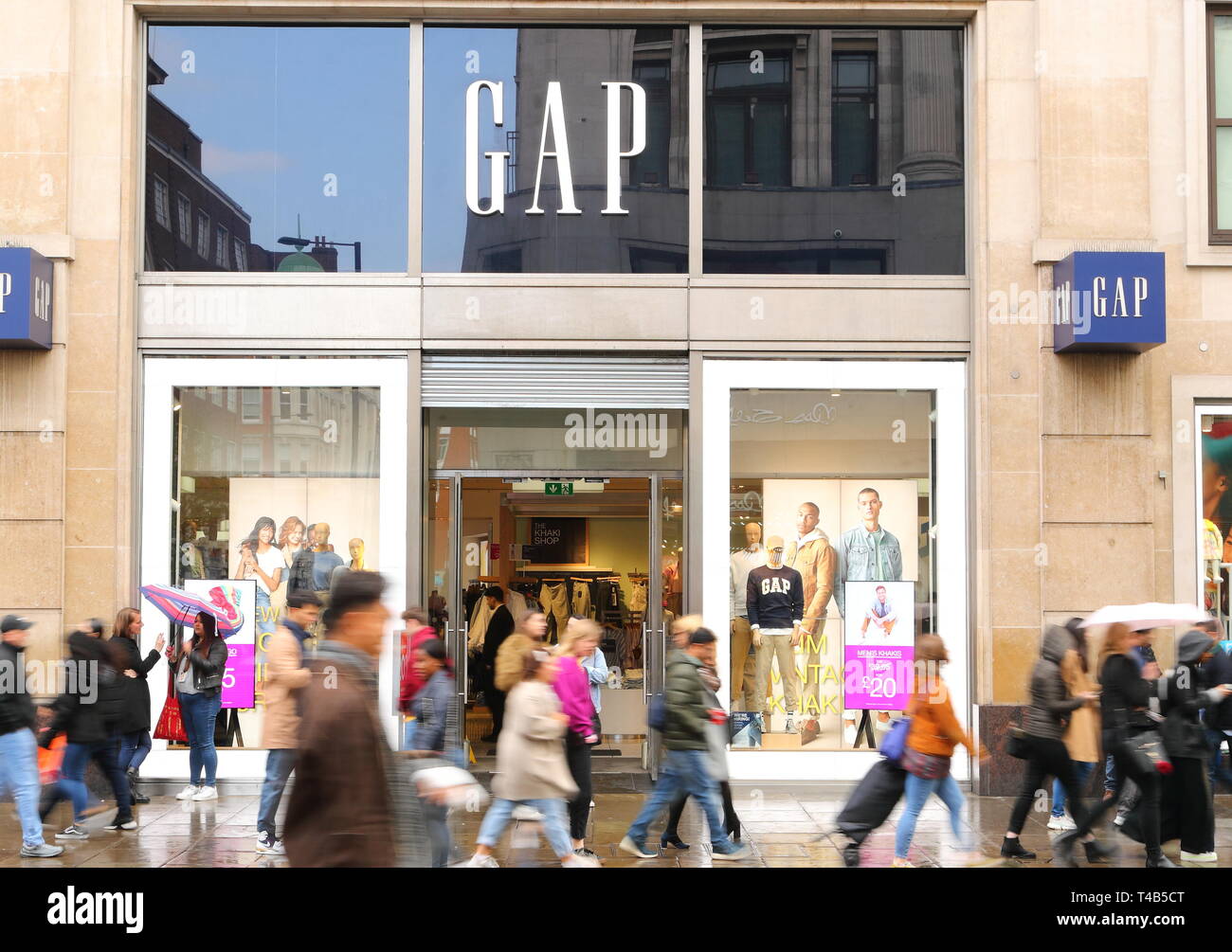 GAP fashion store in Oxford Street, London, UK Stock Photo - Alamy