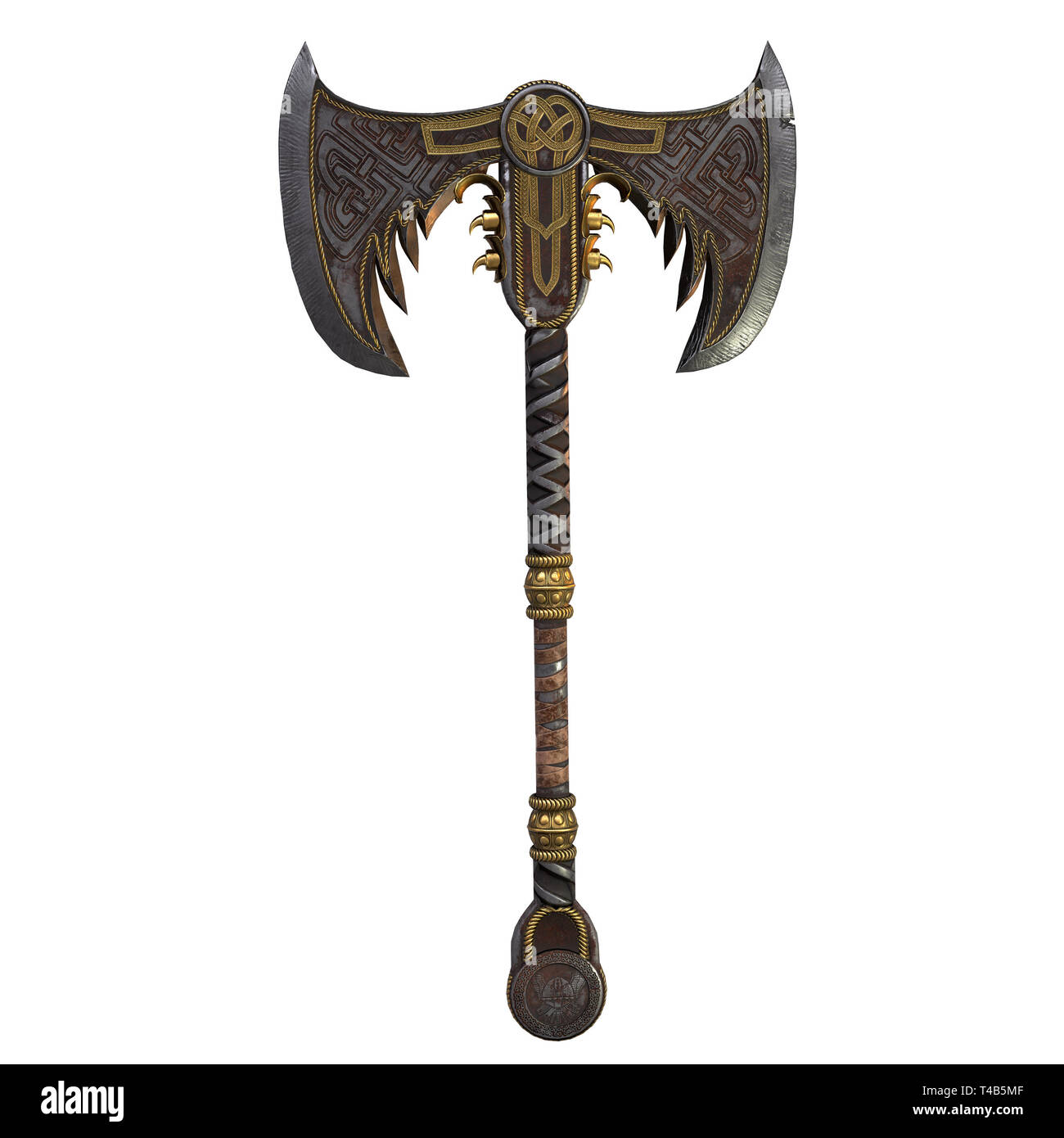 Two handed axe hi-res stock photography and images - Alamy