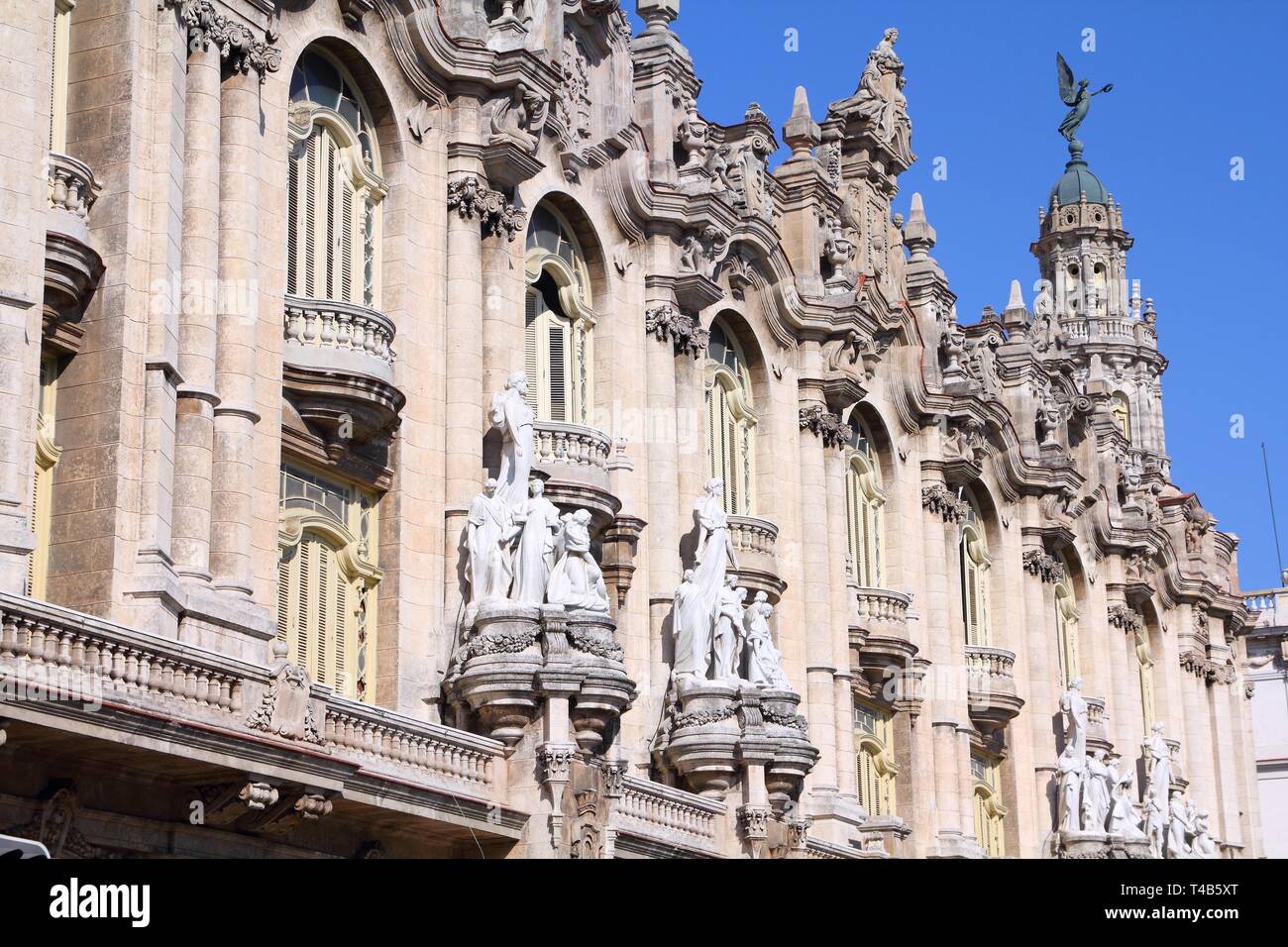 Havana, Cuba - city architecture. Famous Great Theatre building. Havana ...