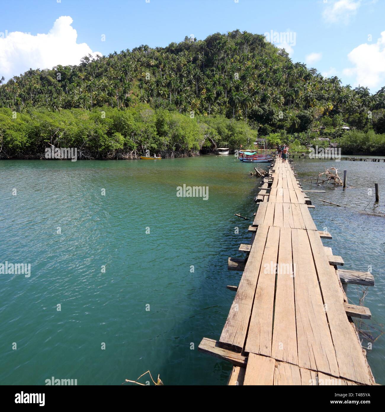 Baracoa, Cuba - Rio Miel bridge, part of Alejandro de Humboldt National ...