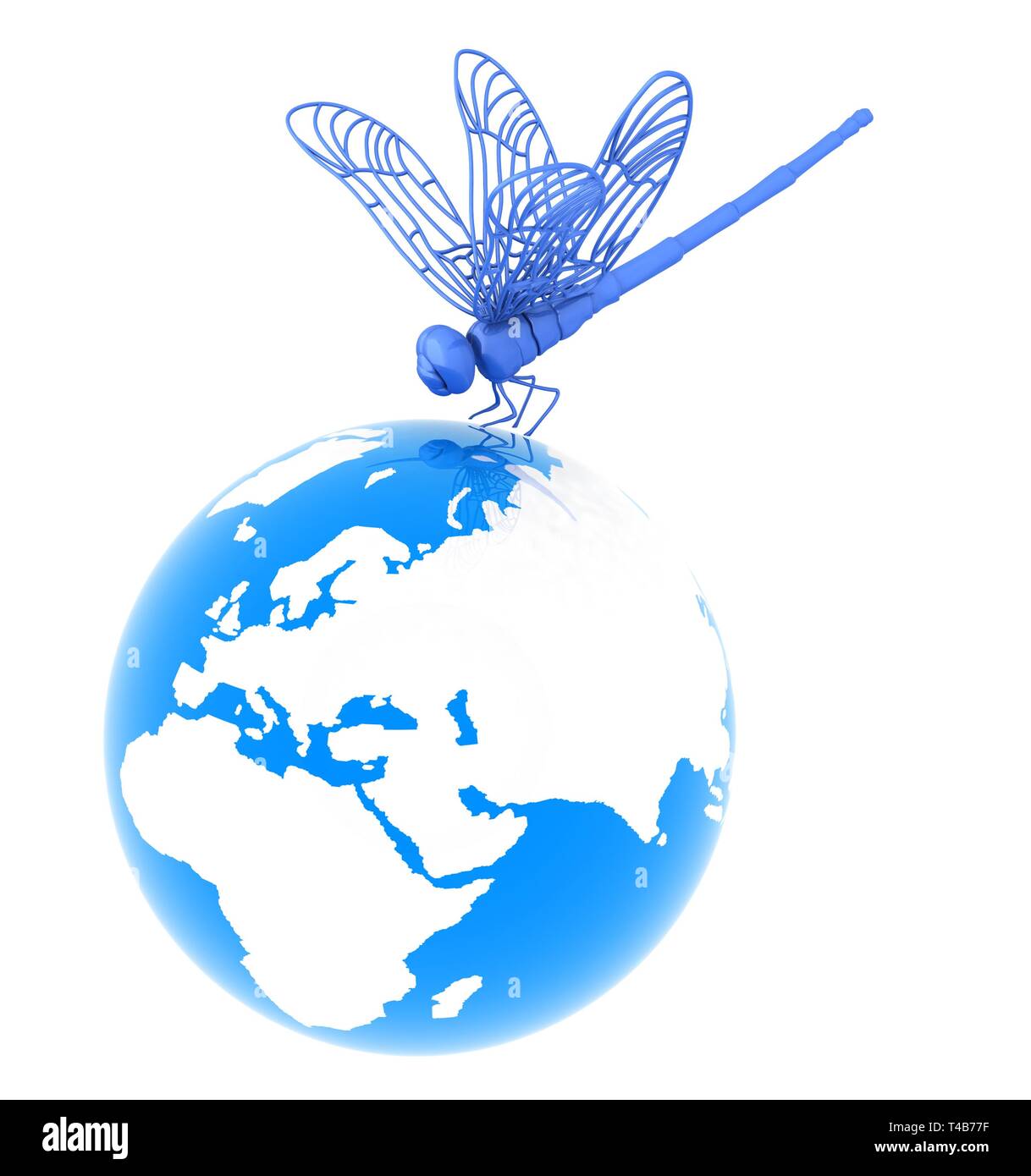 Dragonfly On Earth Stock Photo Alamy