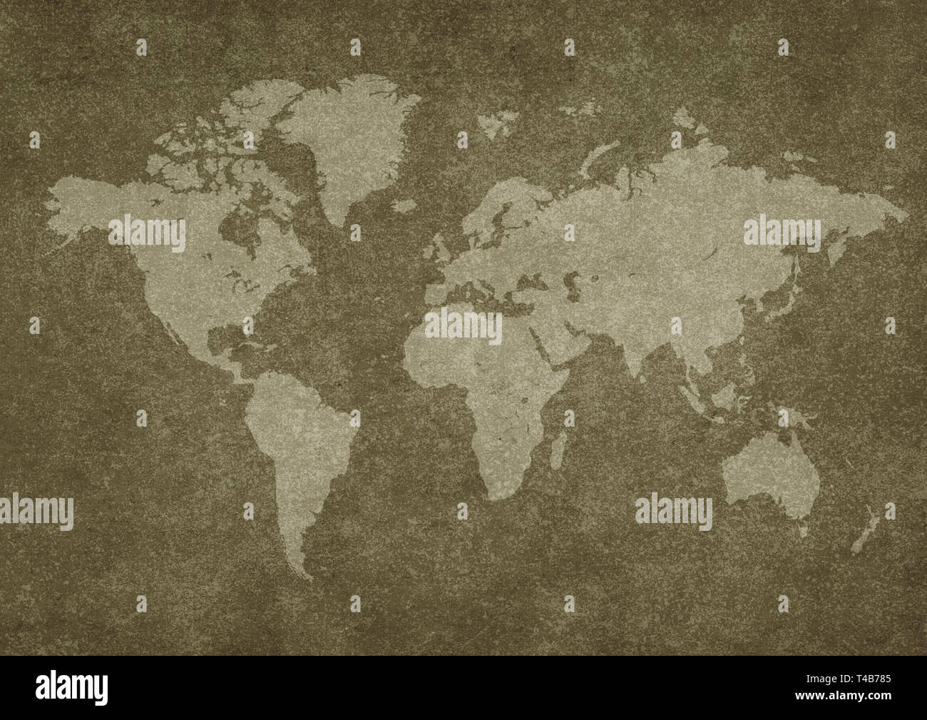 world map on rusty texture.Map used on to trace http://www.lib.utexas ...