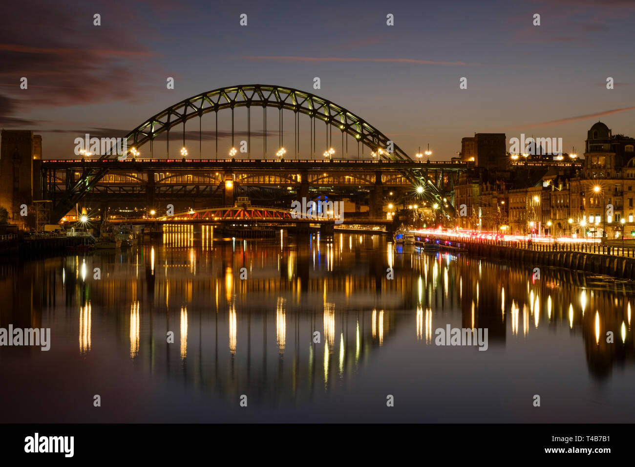 England, Tyne and Wear, Newcastle Upon Tyne. The iconic Tyne Newcastle ...