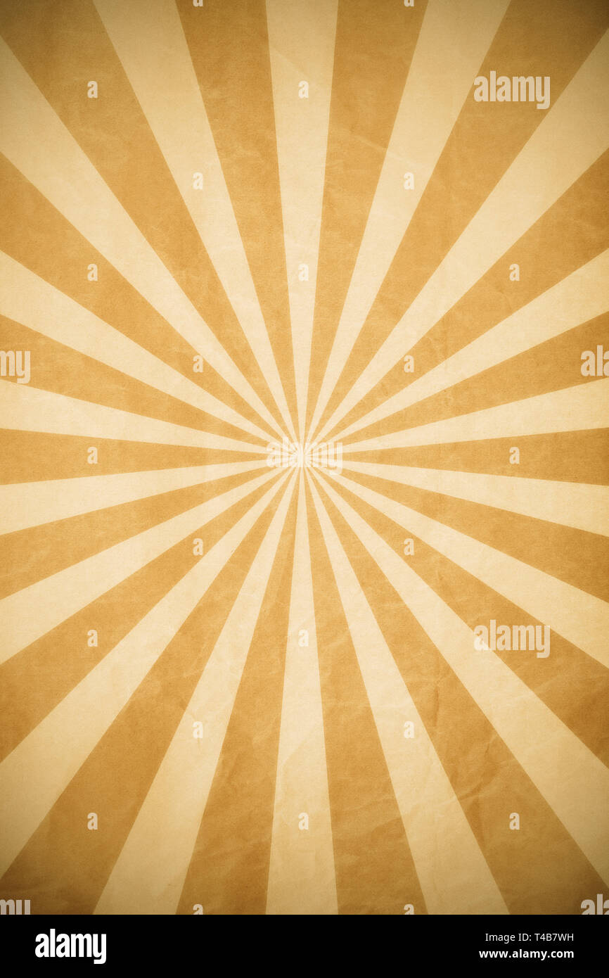sunbeam vector design on old paper background texture Stock Photo - Alamy