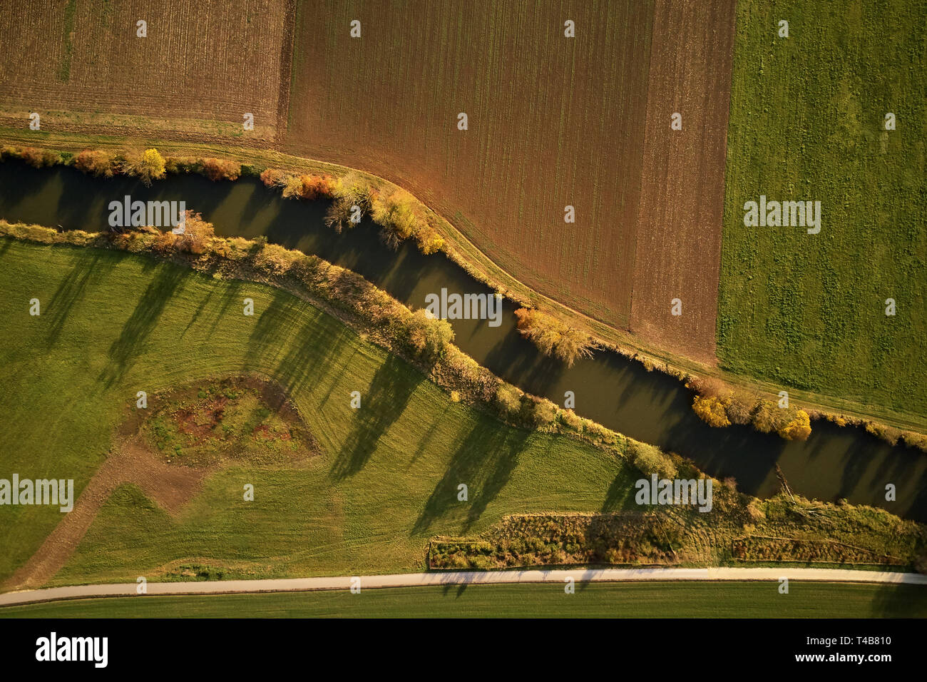 Aerial view small path in hi-res stock photography and images - Alamy