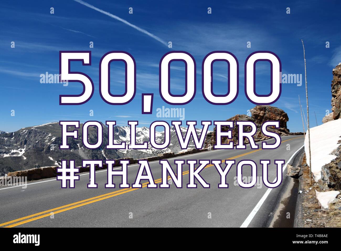 50000 followers sign - social media milestone thank you banner. Online ...