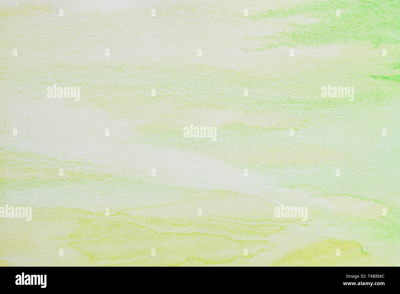 green color watercolor pastel painted on paper background texture Stock ...