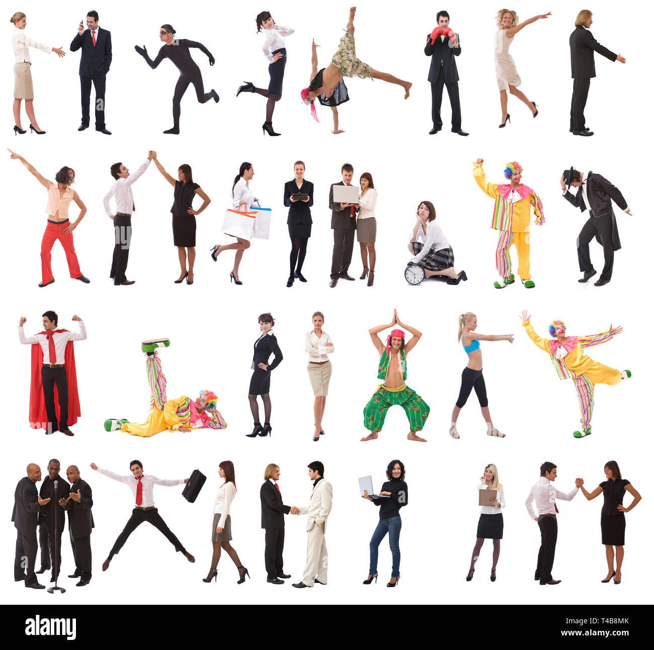 stock people concept with lots of different models and poses Stock ...