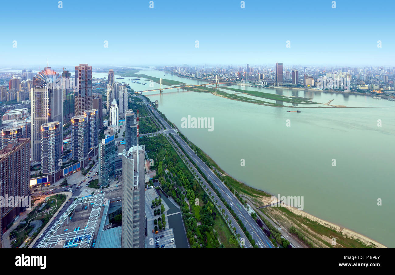 Aerial view of the city, Nanchang, China Stock Photo - Alamy