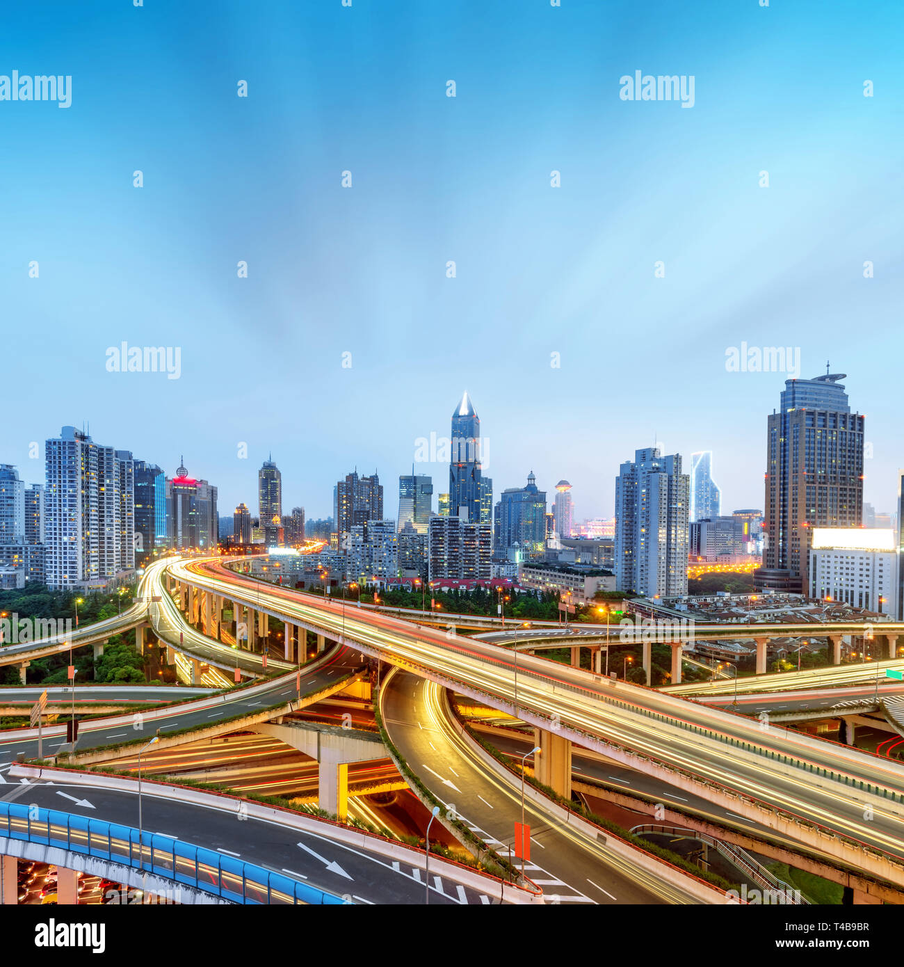 Shanghai interchange road hi-res stock photography and images - Alamy