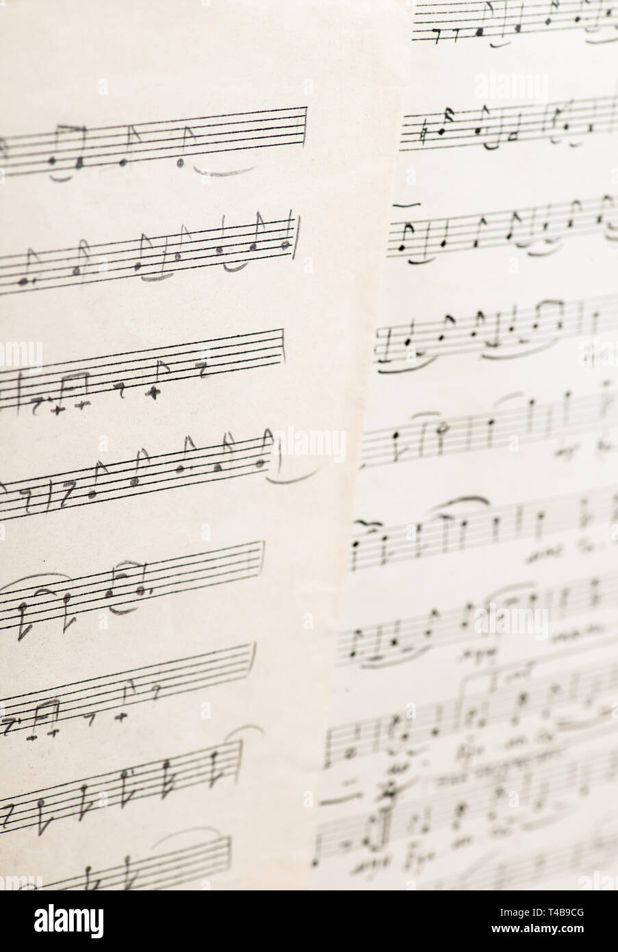 Handwritten sheet music hi-res stock photography and images - Alamy