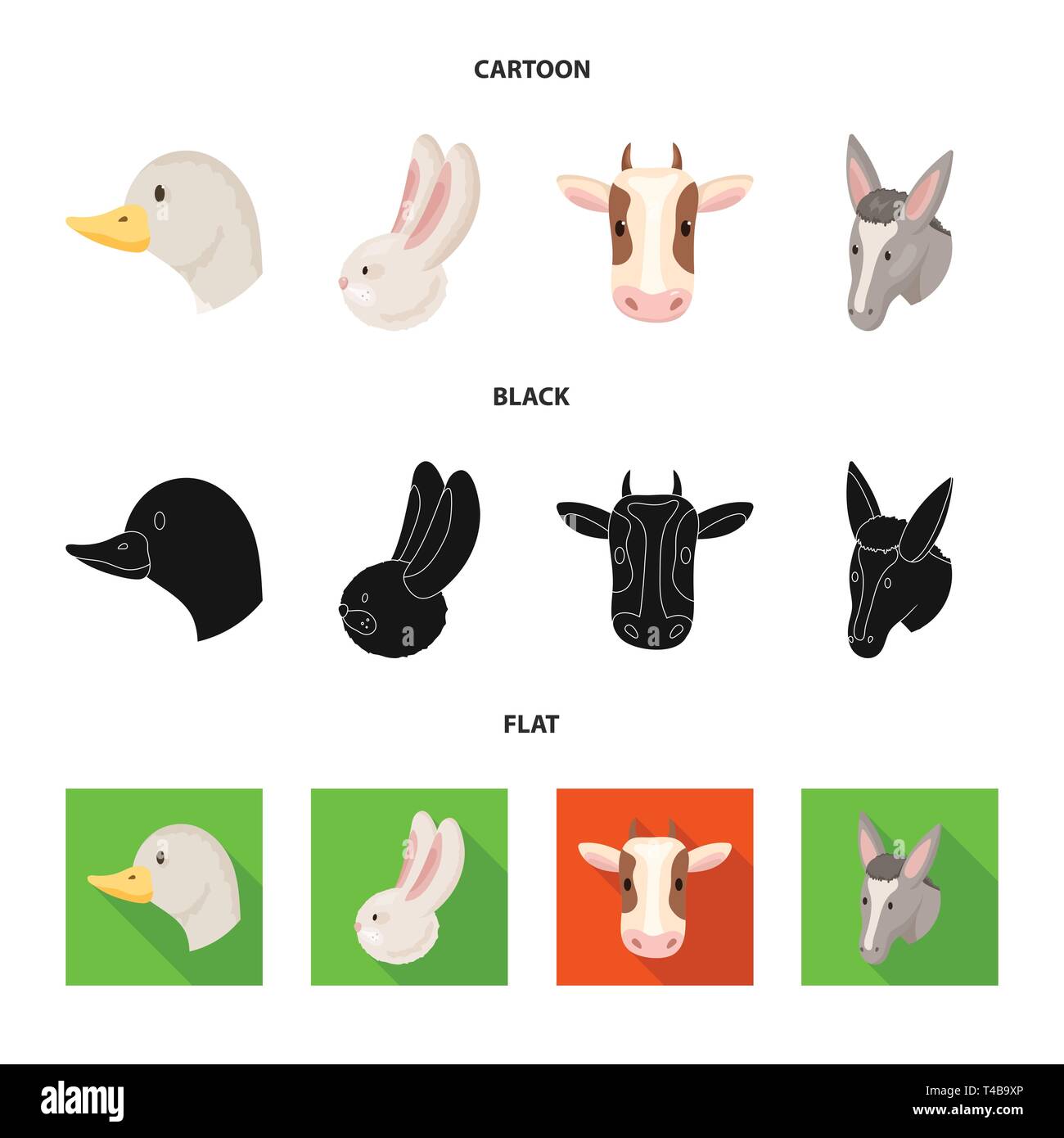Vector design of agriculture and breeding symbol. Collection of ...