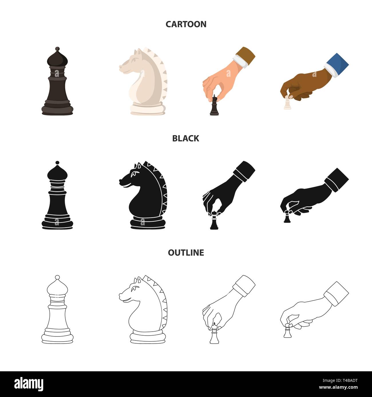 Isolated object of checkmate and thin symbol. Collection of checkmate ...